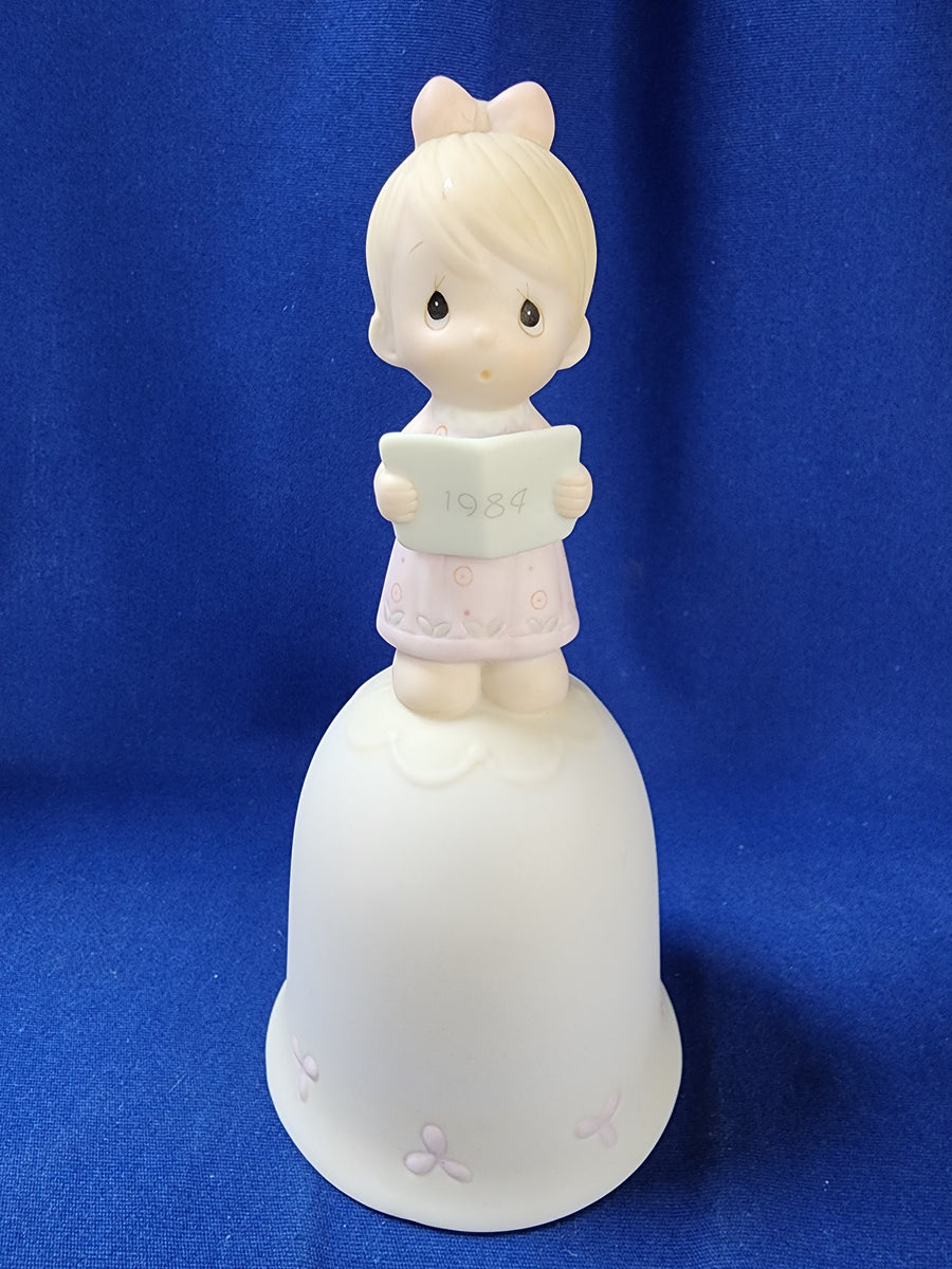 Precious Moments "Annual Christmas Bell - 1984 Wishing You A Merry Chr ...
