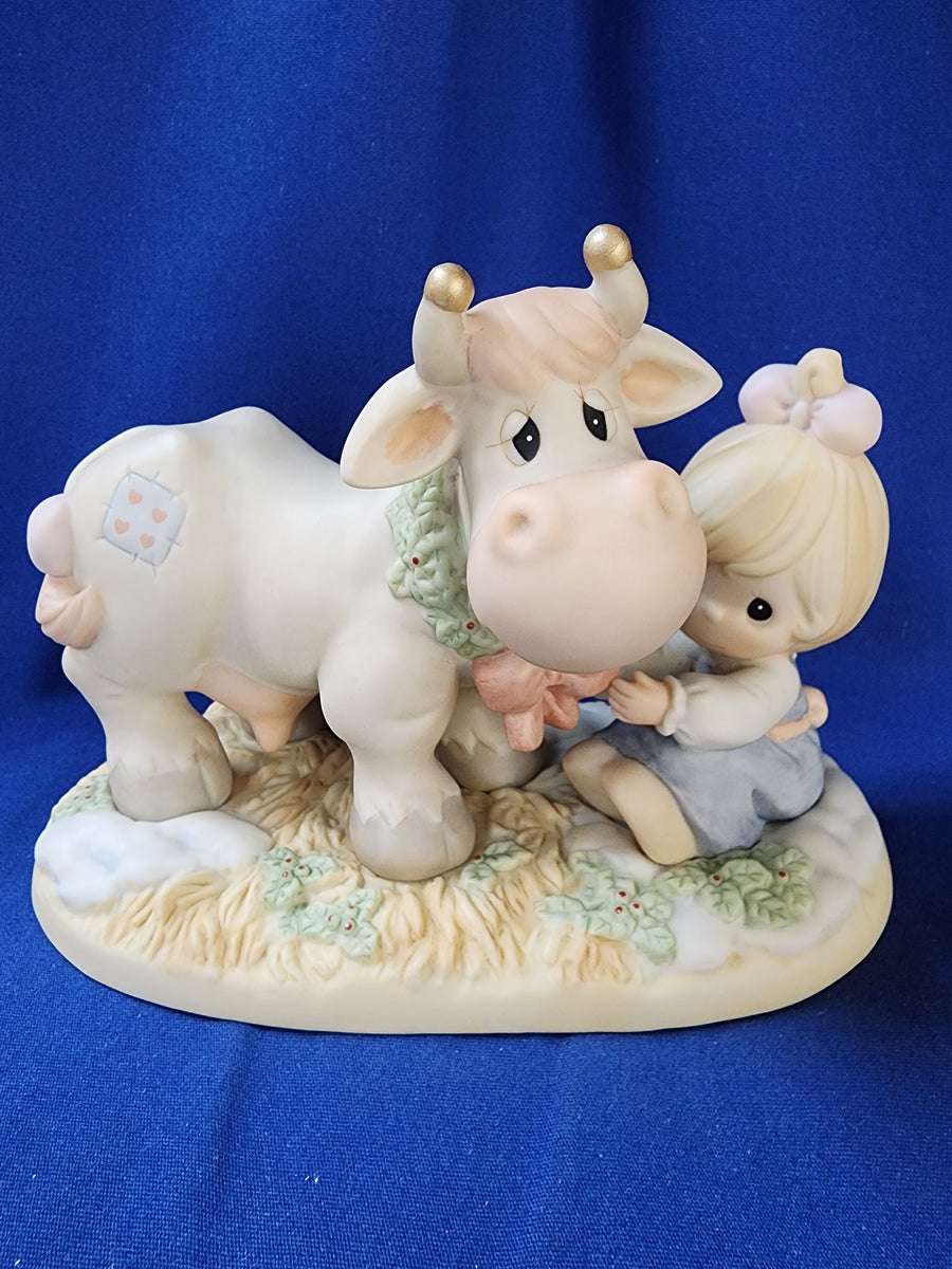 Precious Moments "Country Lane - Wishing You A Moo-ie Christmas" – RC Gifts
