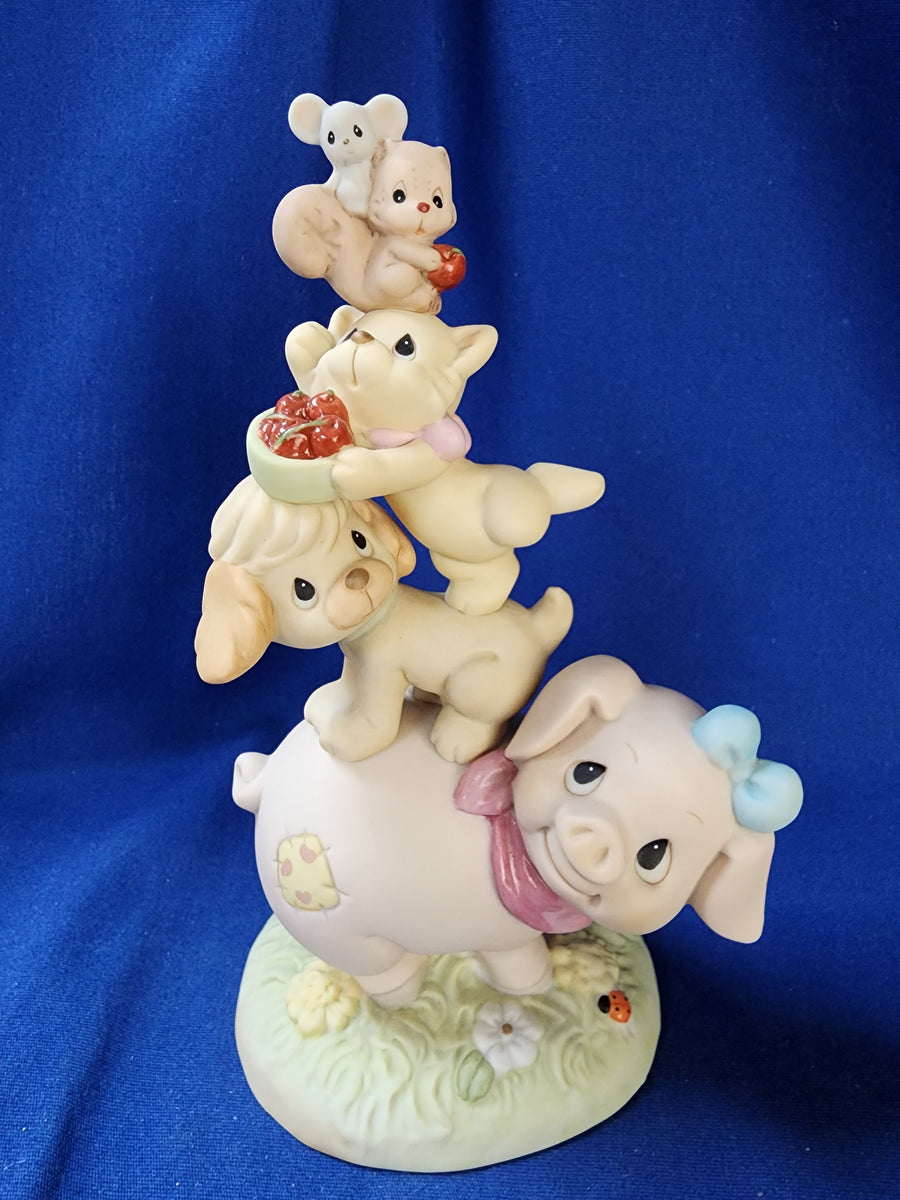 Precious Moments "Country Lane - Life Would Be The Pits Without Friend ...