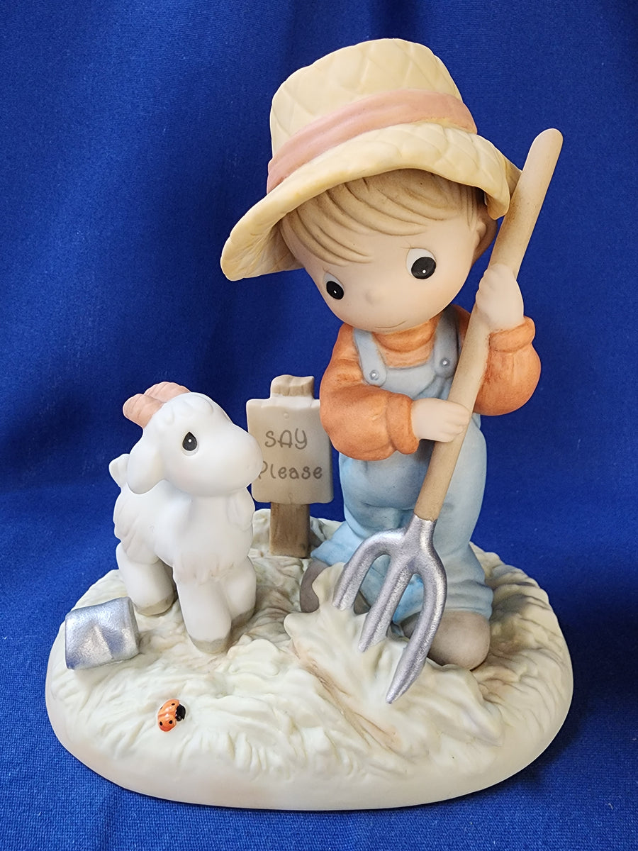 Precious Moments "Country Lane - Fork Over Those Blessings To Others ...