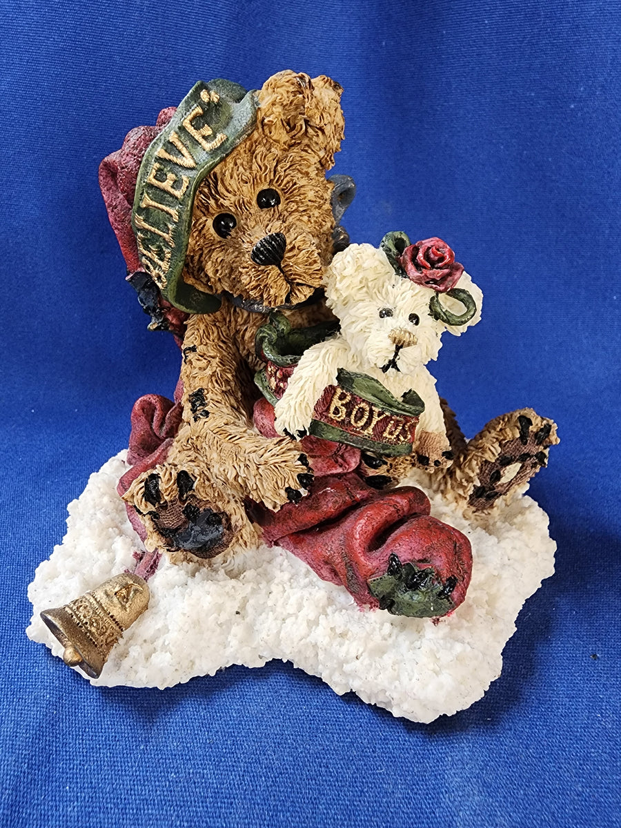 Boyds Bears & Friends "The Bearstone Collection - Honey B. Elfberg wit ...