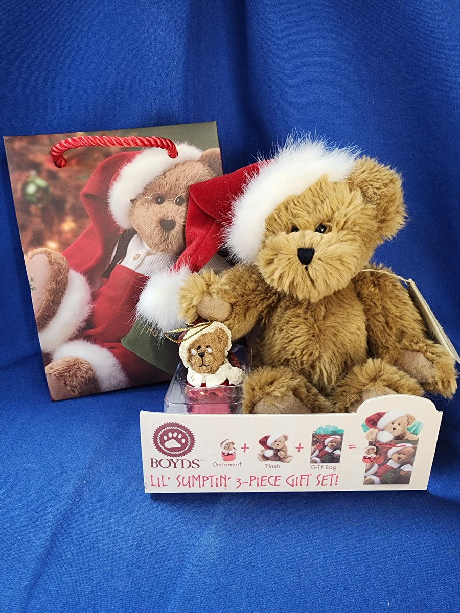 Boyds Bears & Friends Plush "Lil' Ol' St. Nick Gift Set" – RC Gifts