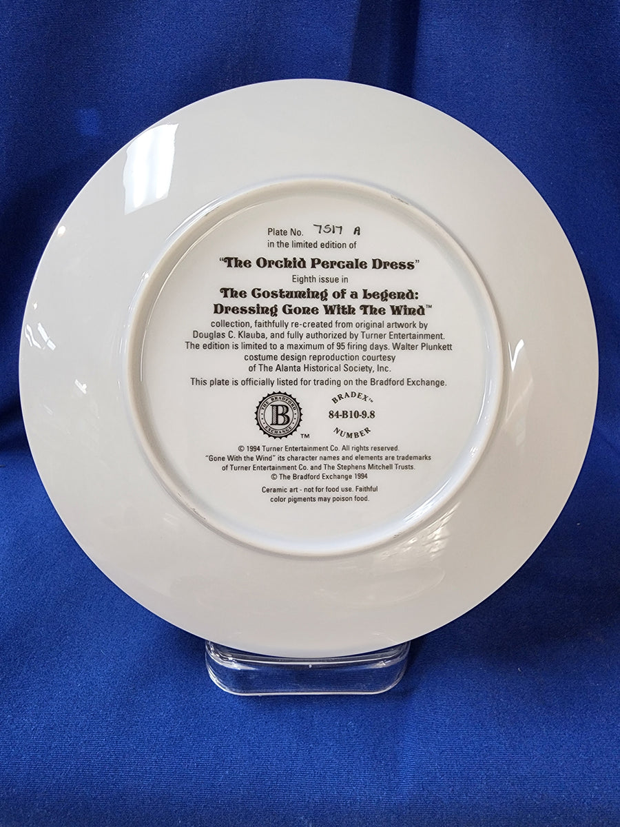 Gone With The Wind "The Orchid Percale Dress, Plate" – RC Gifts