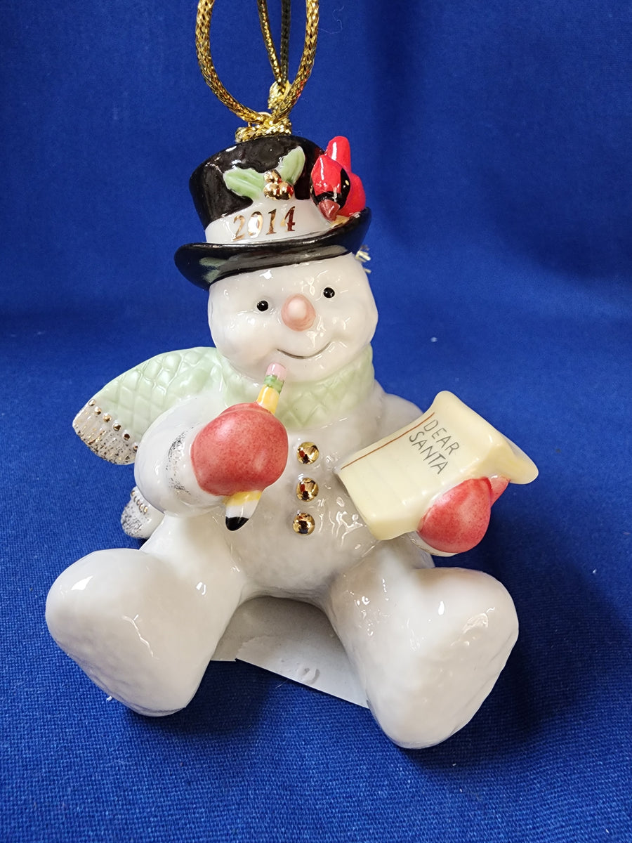 Lenox "Snowman 2014 Ornament" – RC Gifts