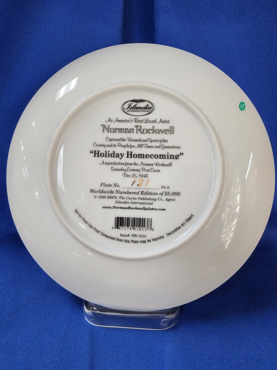 Norman Rockwell "Holiday Homecoming, Plate" – RC Gifts