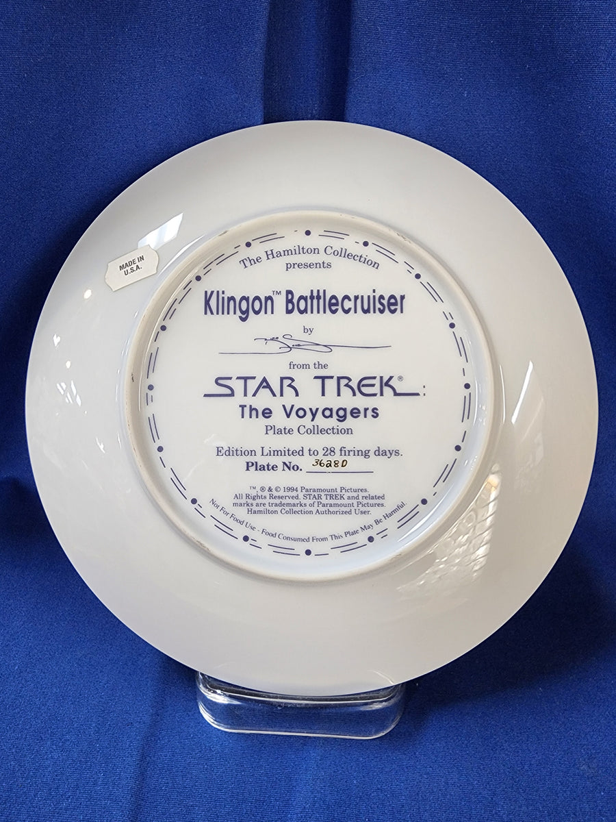 Star Trek "Klingon Battlecruiser, Plate" – RC Gifts
