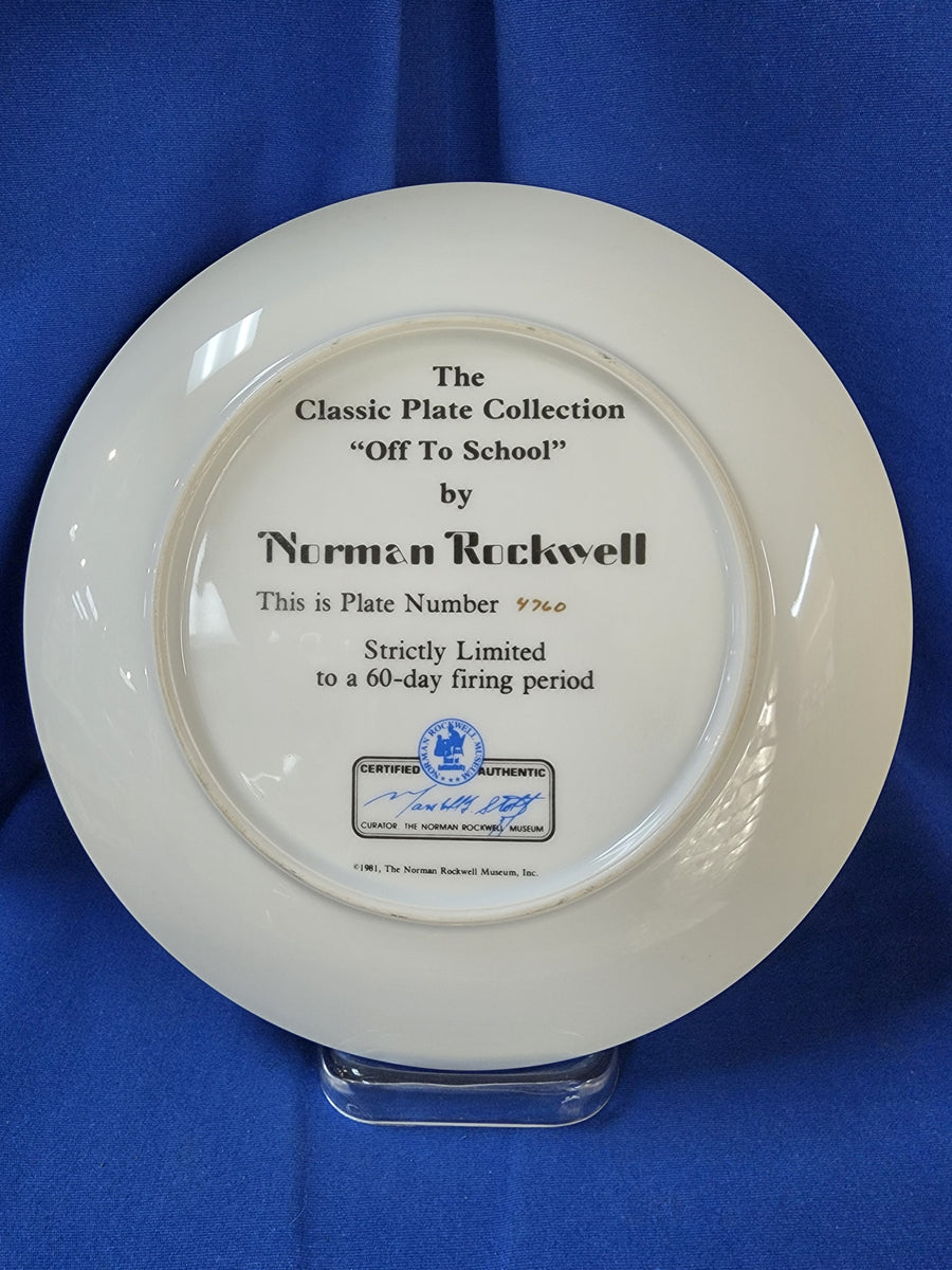 Norman Rockwell "Off To School, Plate" – RC Gifts