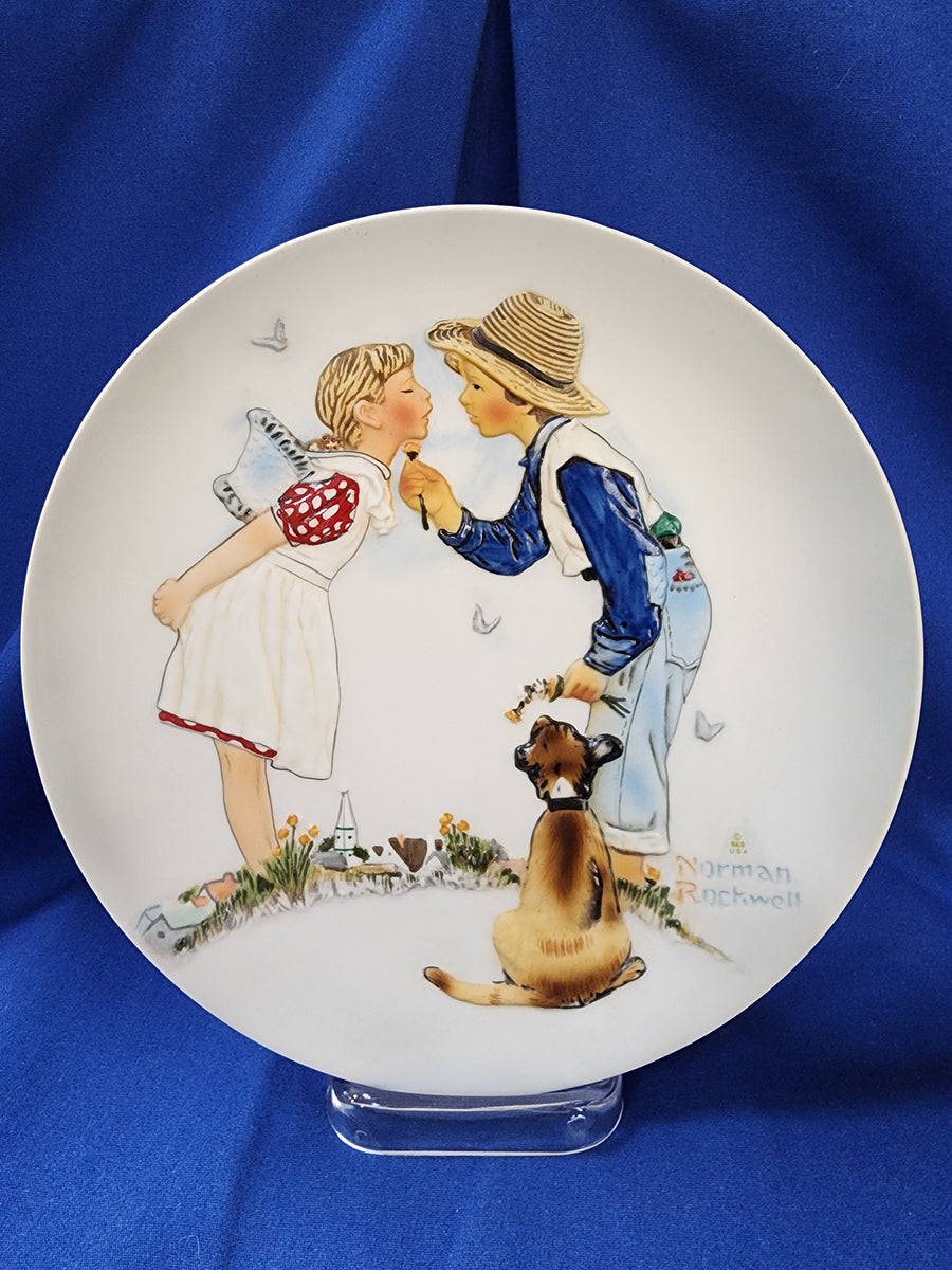 Norman Rockwell "Spring - Begiling Buttercup, Plate" – RC Gifts