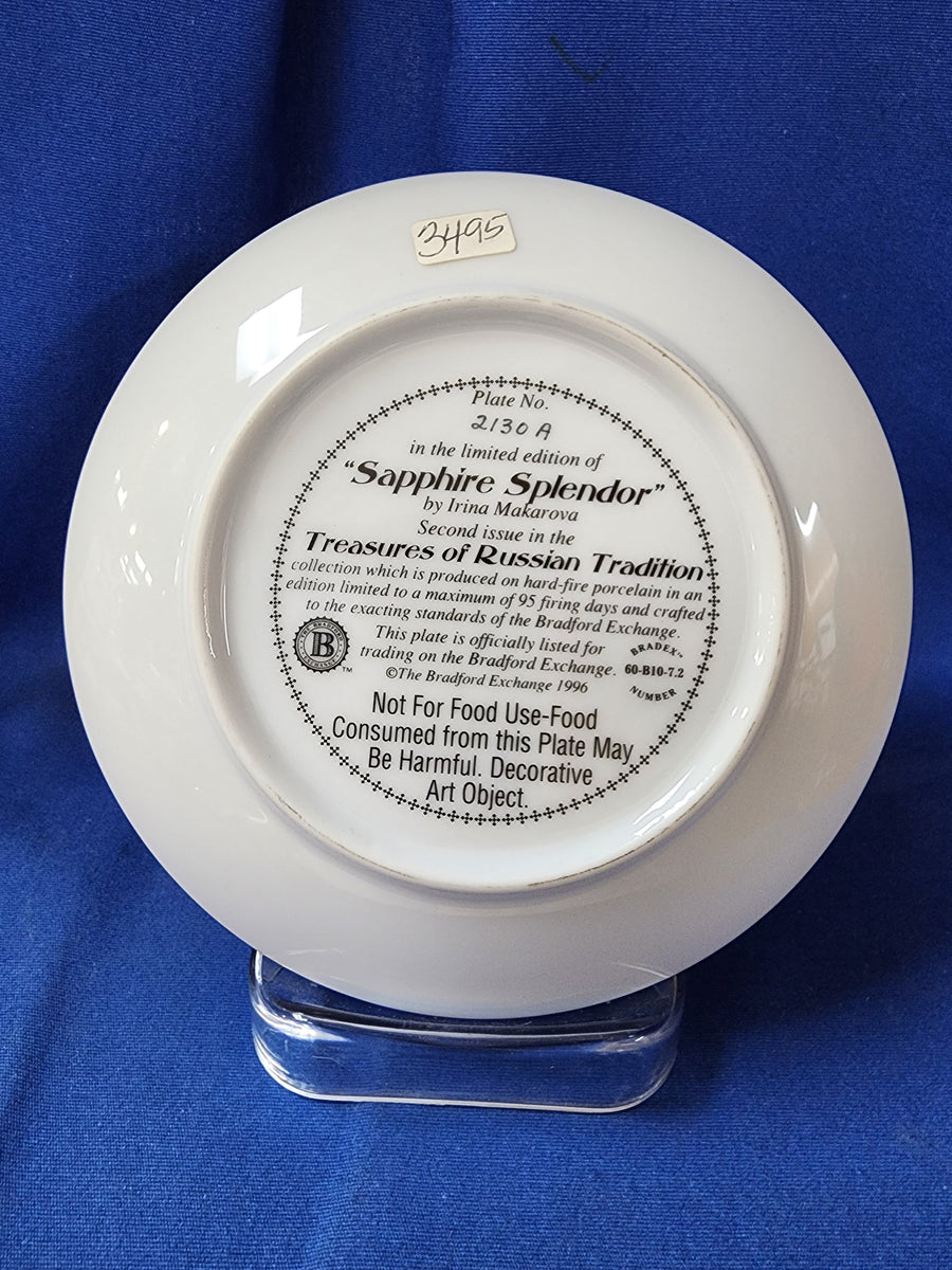 Russian "Treasures Of Russian Tradition - Sapphire Splendor, Plate ...