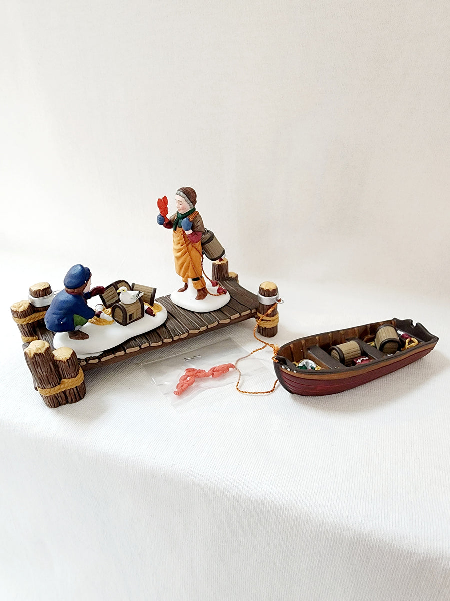 New England Village "Lobster Trappers" – RC Gifts