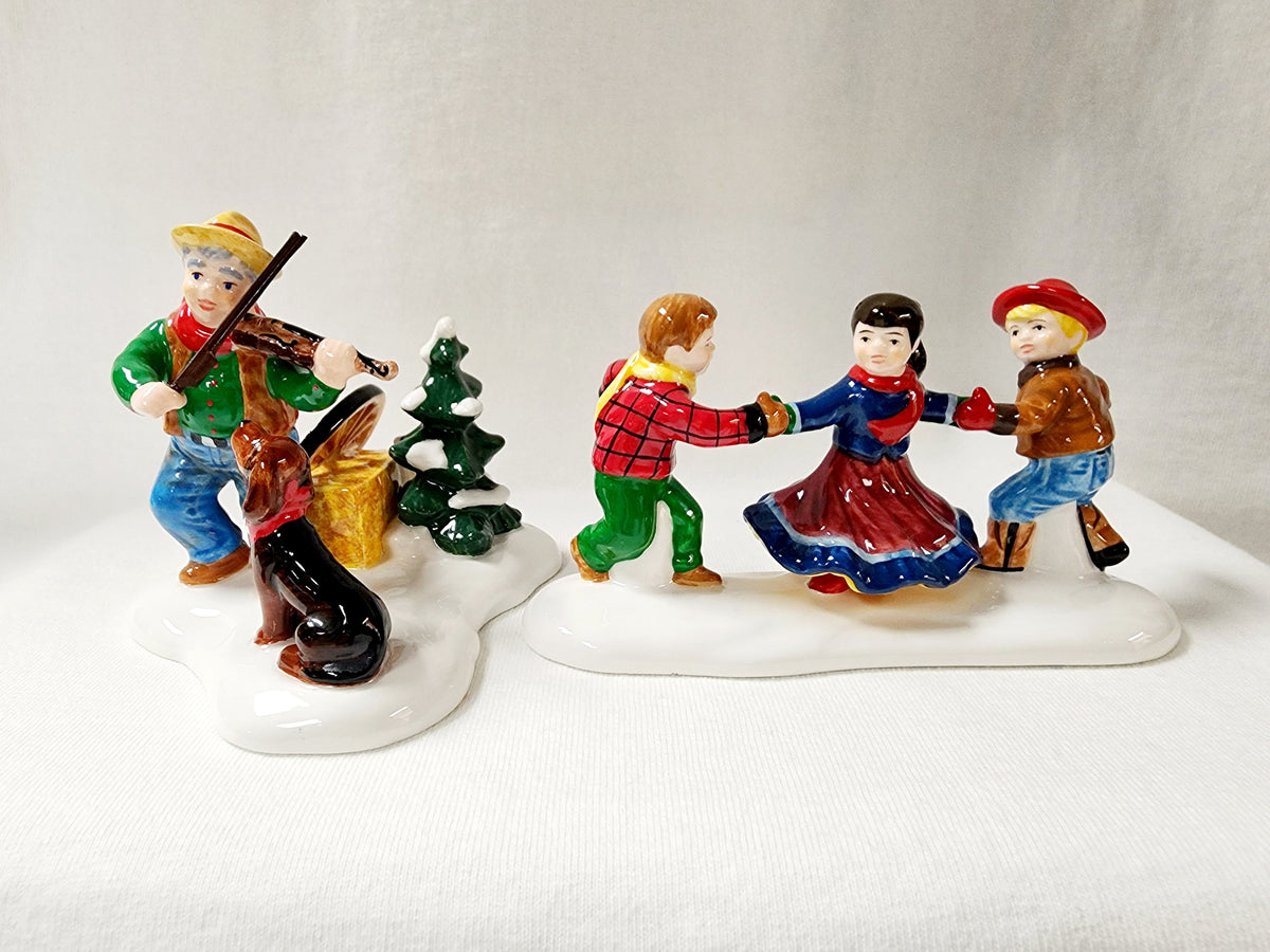 Snow Village "At The Barn Dance, It's Allemande Left" – RC Gifts